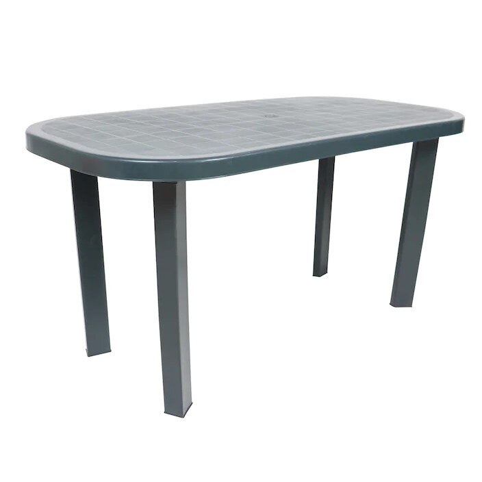 Masa gradina, Sterk, 135x82x75 cm, Verde - eMAG.ro
