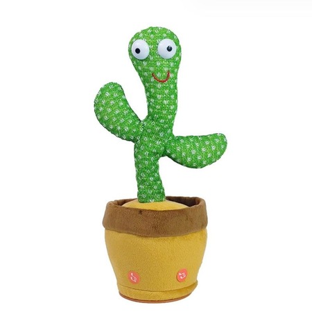 Jucarie interactiva cactus dansator, repeta cuvinte, multicolor ...