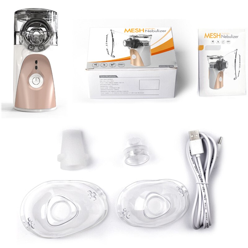 Aparat Aerosoli Wacorresi，Nebulizator ultrasonic，Portabil, Ultra Silentios, Masca, USB-C, pentru ...