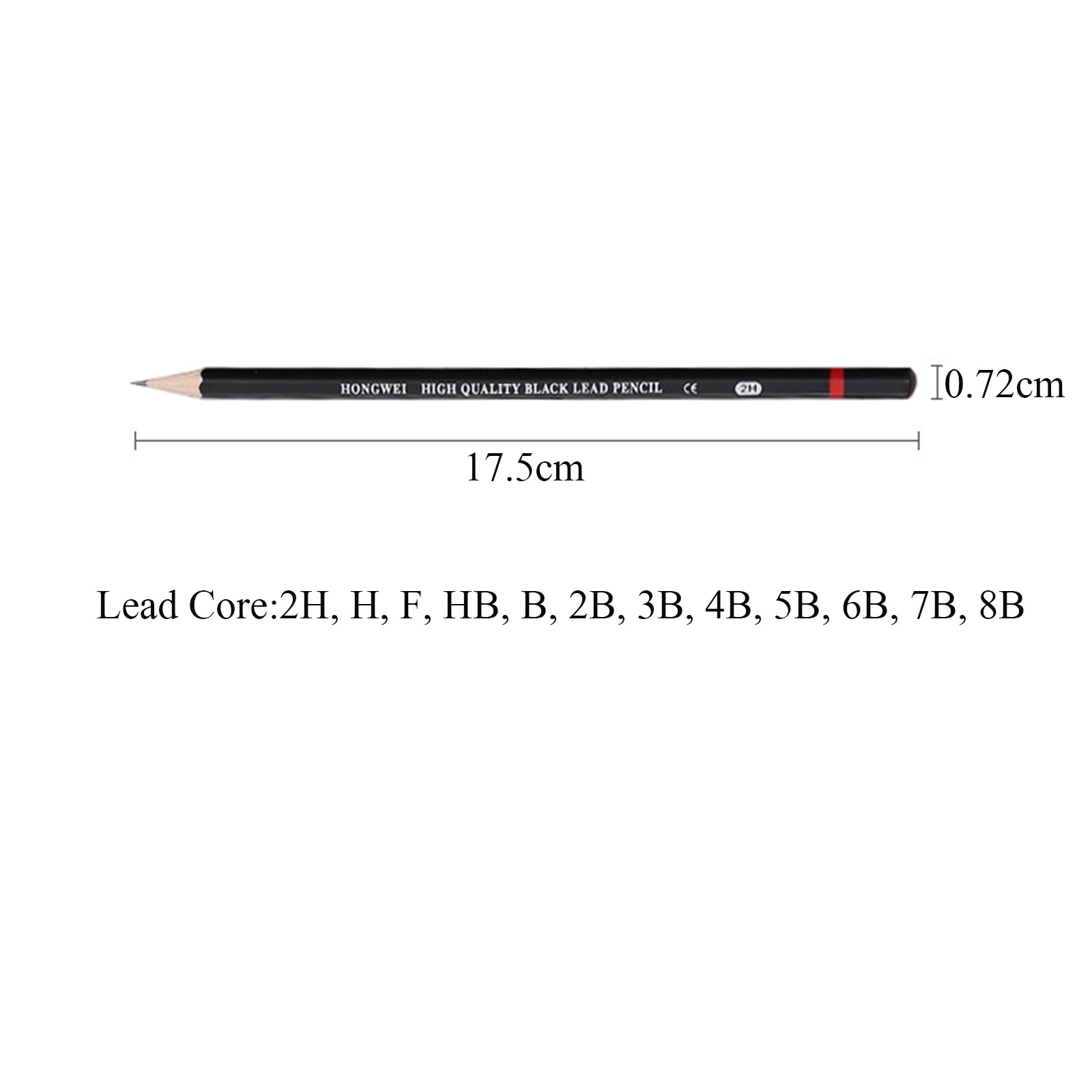 Set 13 creioane, SIBINTA, Gama completa(2H, H, F, HB, B, 2B, 3B, 4B, 5B ...