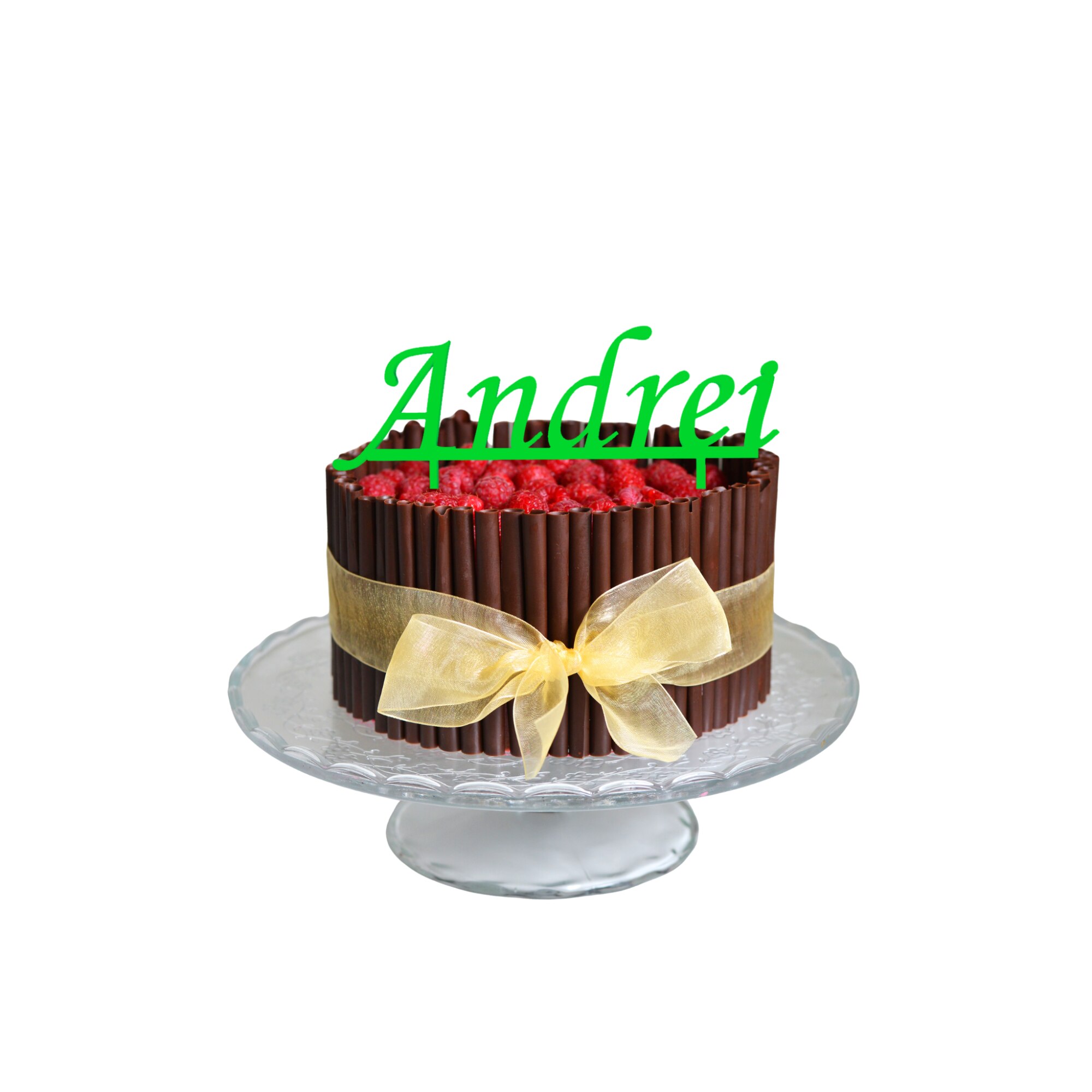 Topper tort, "ANDREI", zi de nastere, aniversare 11, 5 x 18, 4 cm cm ...