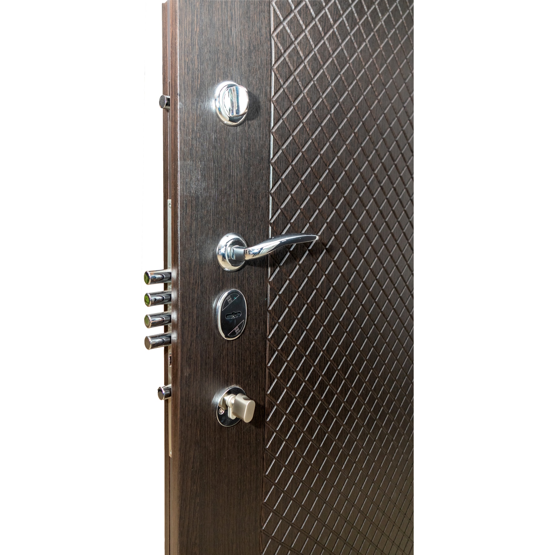 Usa metalica intrare in apartament blindata Corfu, echipata cu sild ...