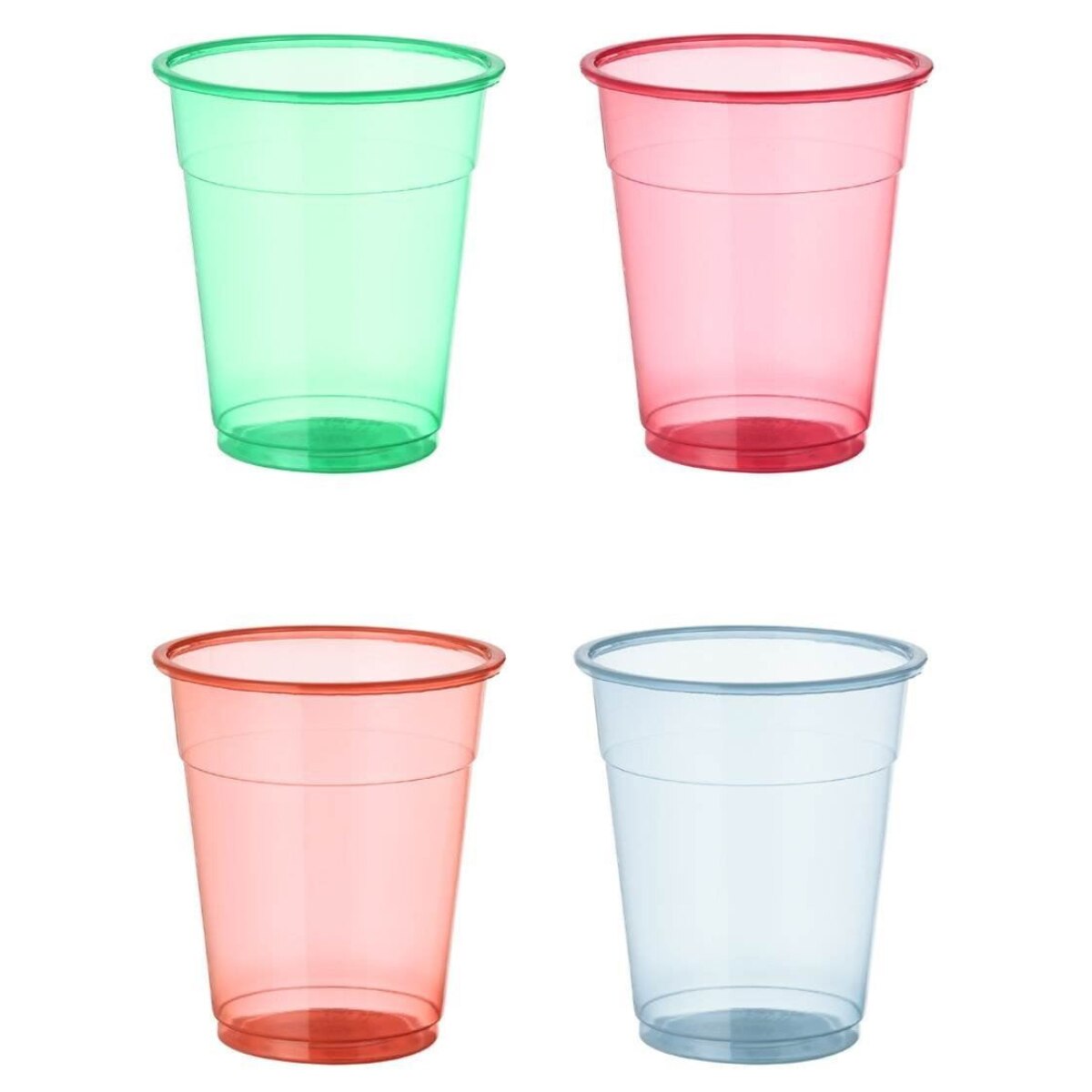 Set 45 pahare din plastic mari, 480ml, multicolor - eMAG.ro
