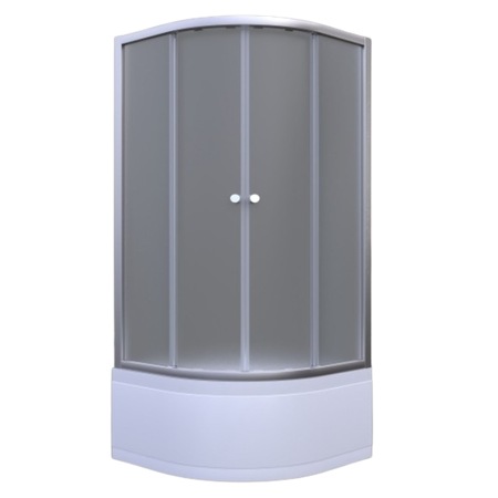 Cabina dus 90x90cm cu geamuri mate cadita 40cm - eMAG.ro