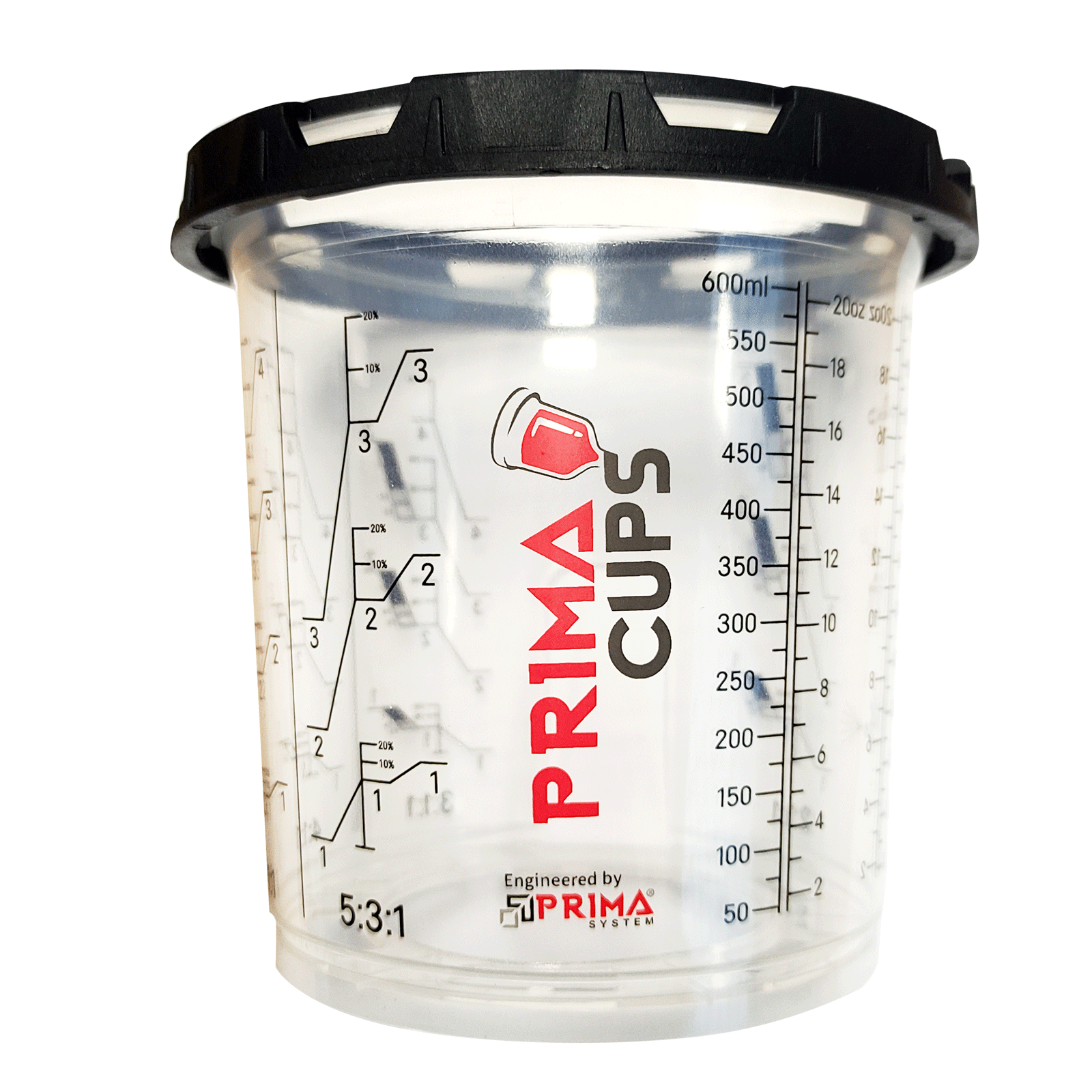 Rezerva pahar gradat cu inel, PRIMA CUPS, transparent, 400 ml - eMAG.ro