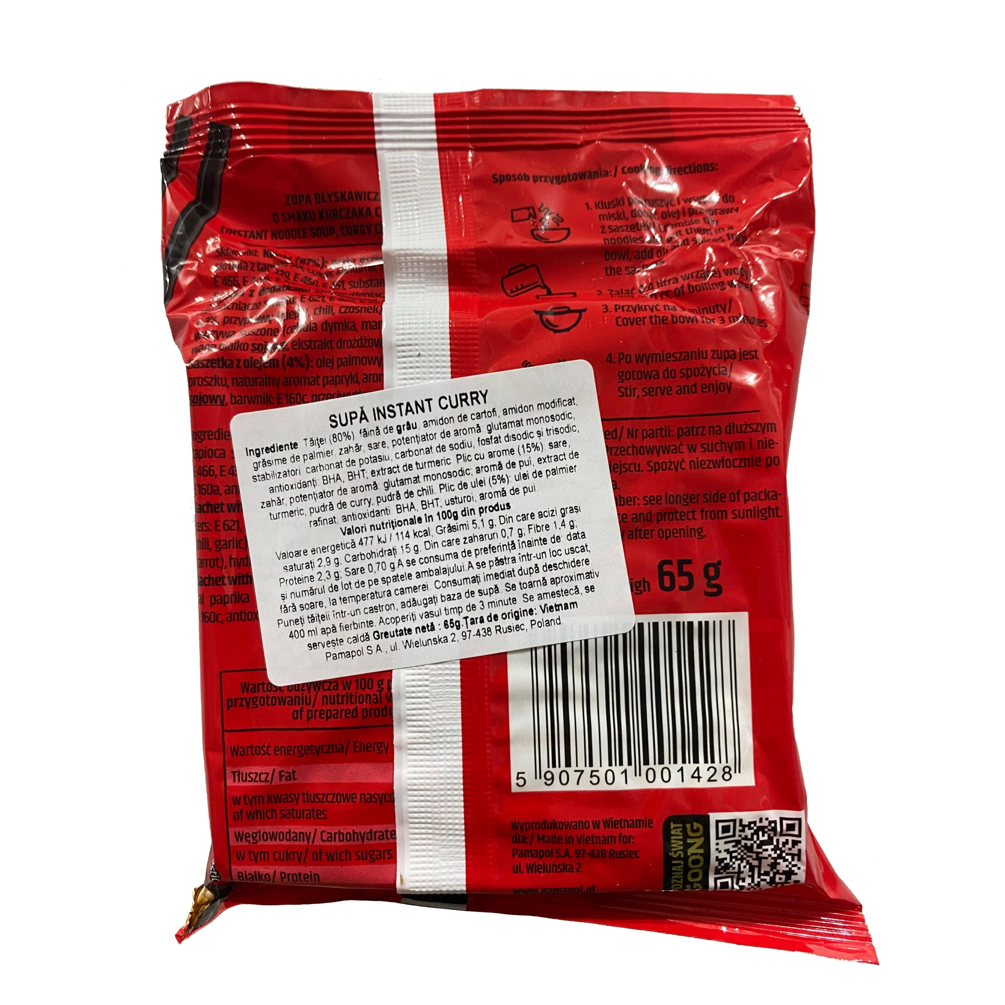 Supa instant - Curry pui 65g, GOONG - eMAG.ro