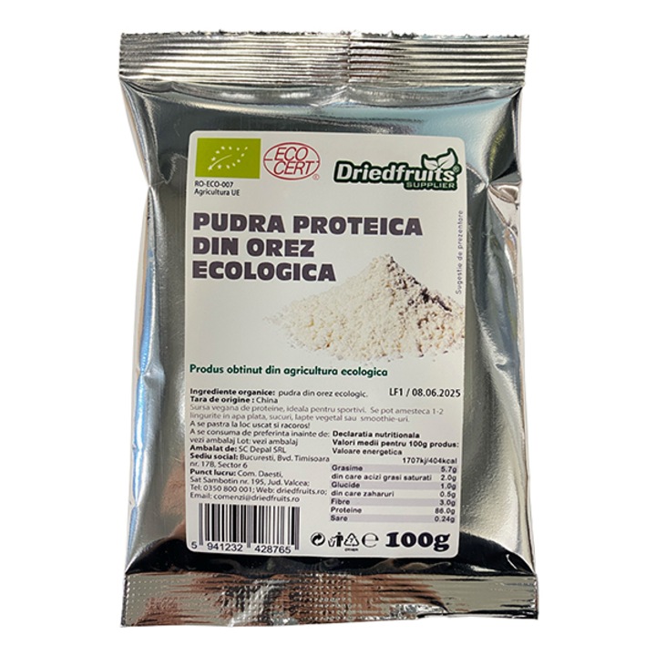 Pudra proteica din orez BIO - 100 g - eMAG.ro