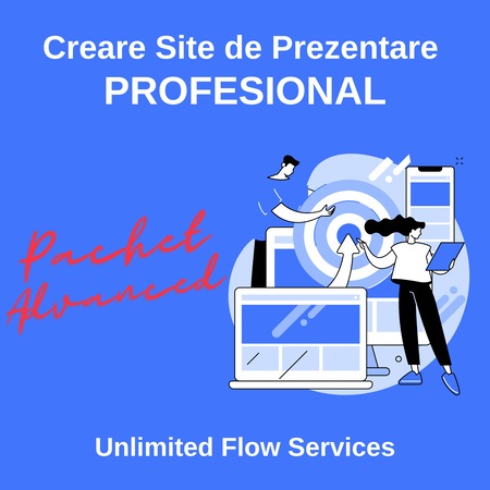 Creare Site Web de Prezentare, Unlimited Flow Services, Wordpress, Profesional, Personalizat ...