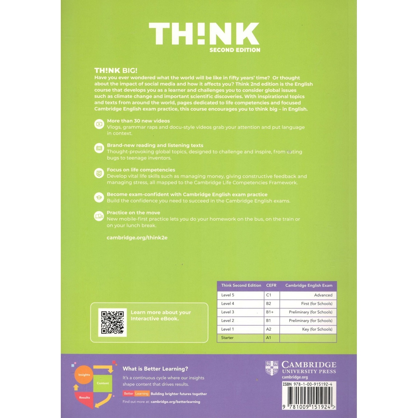 Think 2nd Ed Starter Student’s Book with Interactive audio video on ...