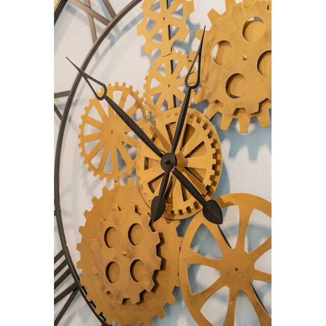 Ceas mare de perete Isea, mecanism vizibil, Ø 90 cm - eMAG.ro