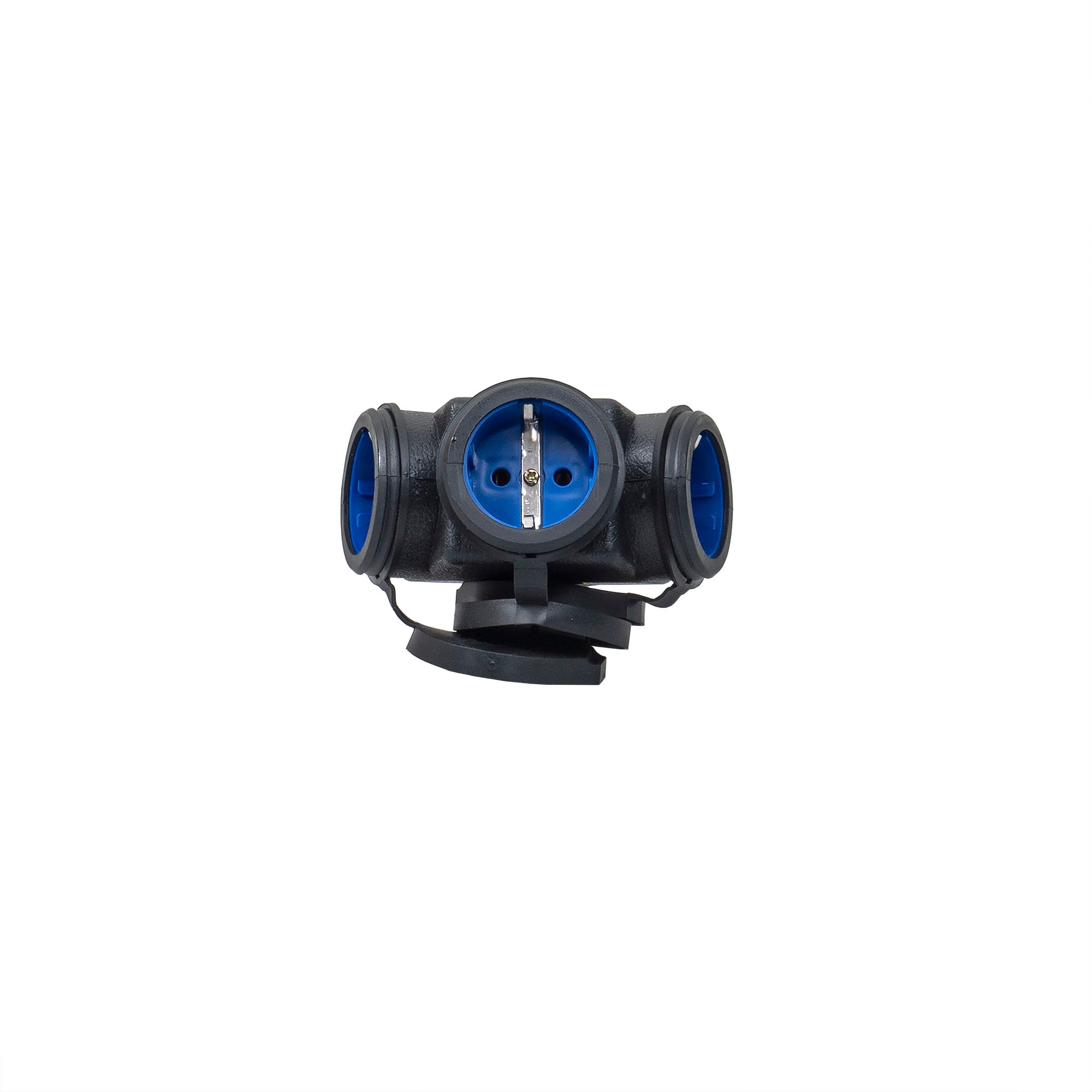 Cupla tripla din cauciuc, 16A, 250V, protectie IP44, Z-TOOLS / ZTS 8412 ...