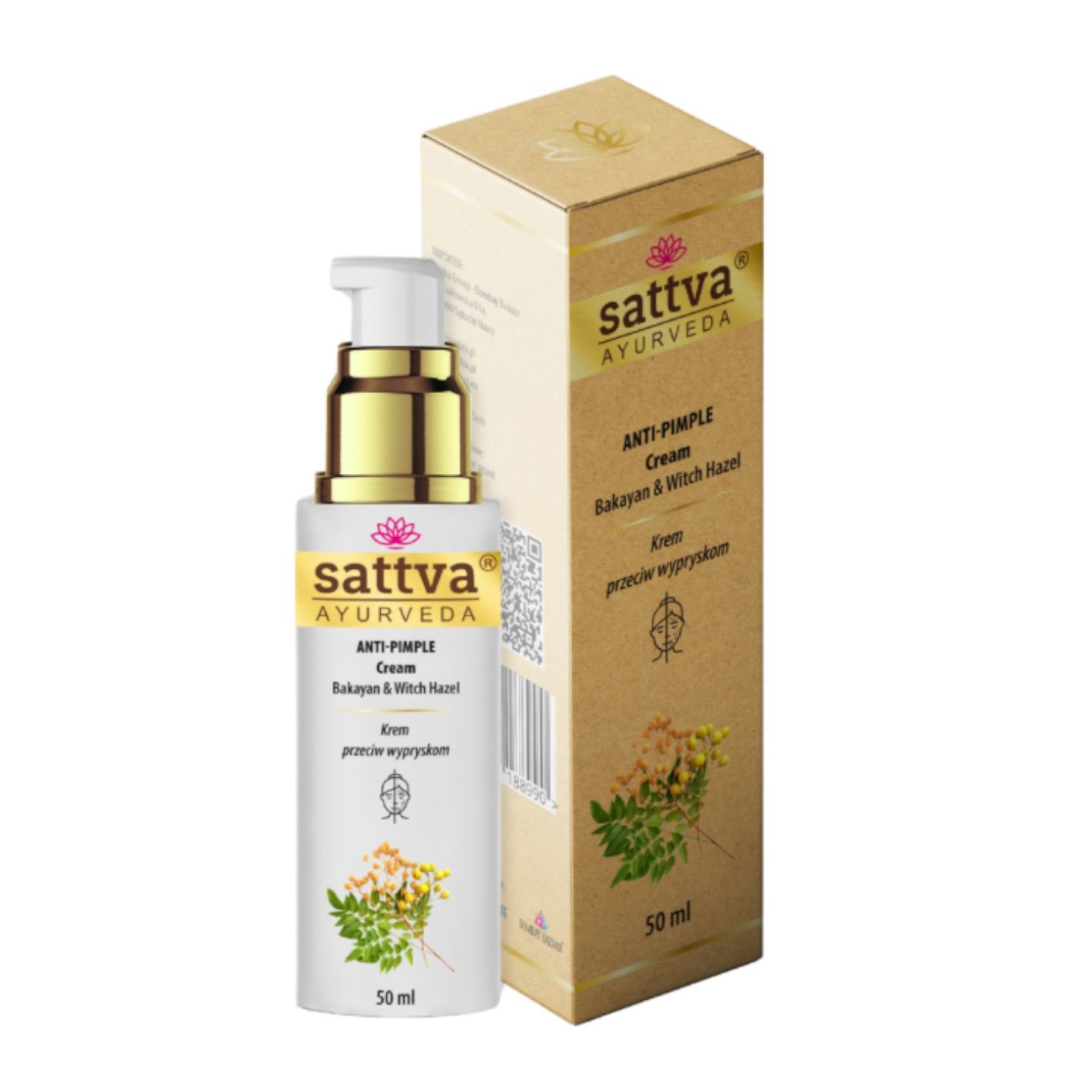 Crema pentru cosuri cu bakayan - Sattva Ayurveda, 50ml - eMAG.ro