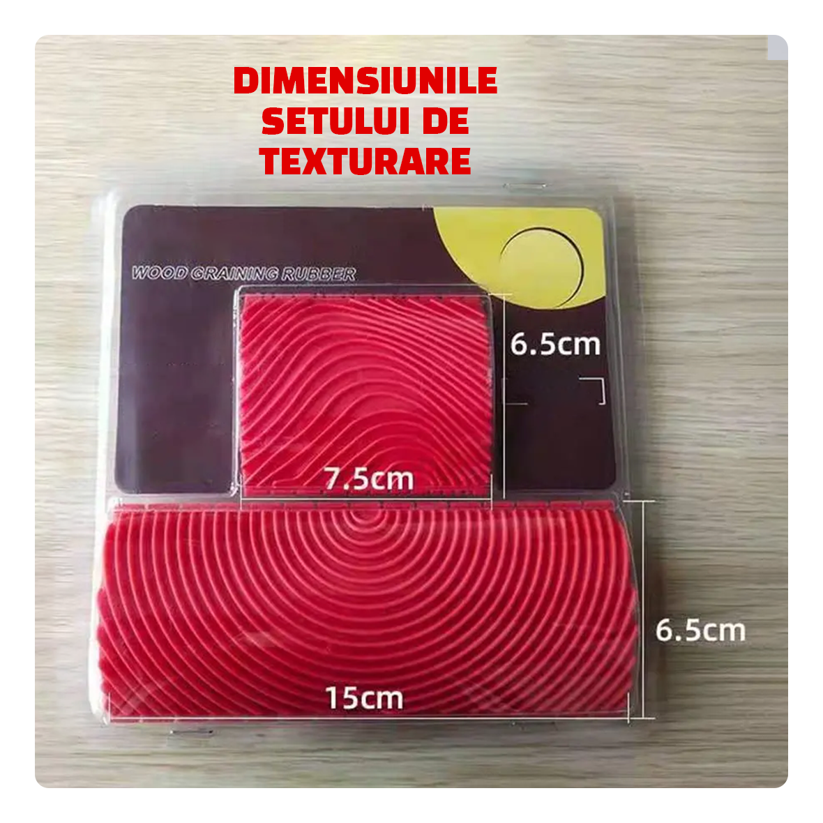 Set 2 Aplicatoare Vopsea Textura Lemn - eMAG.ro