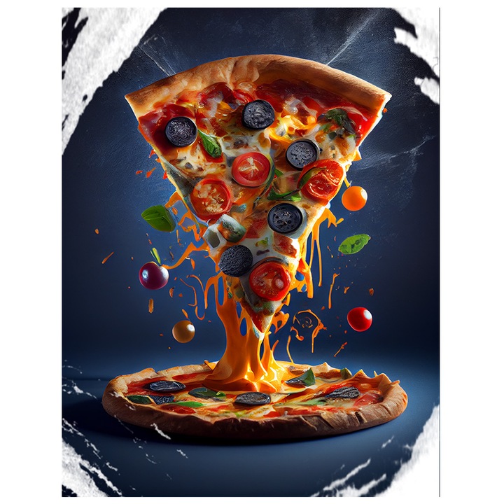 Sticker Cu Velie De Pizza Apetisanta, Fast Food, Studio Shooting ...