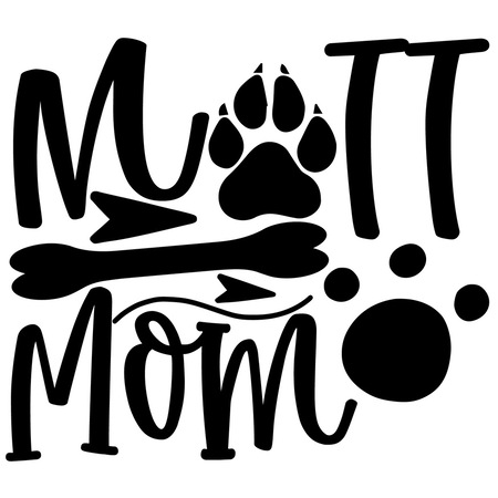 Sticker Cu Mesajul Mott Mom, Urma De labuta Caine, Iubitorii De Animale ...