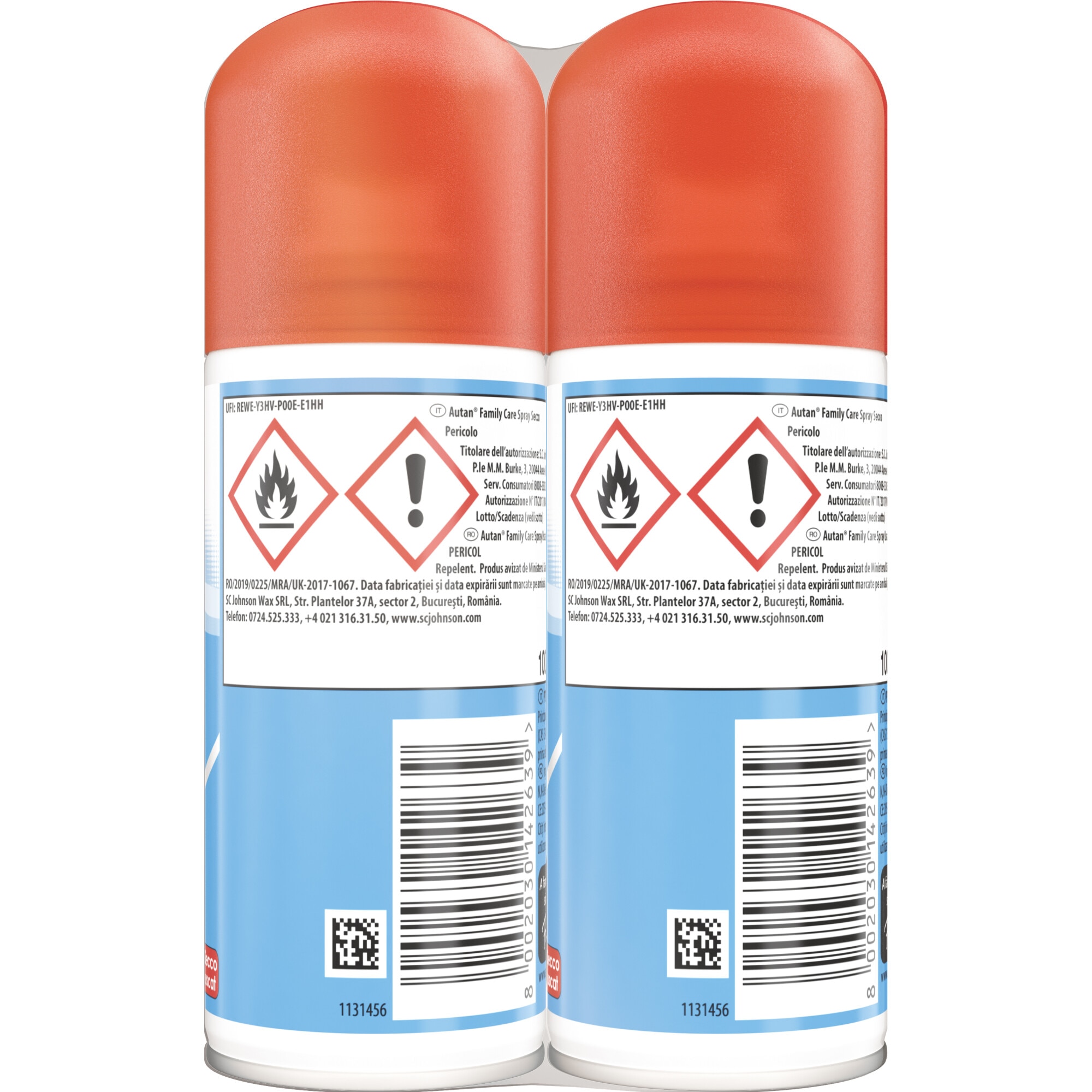 Pachet 2x spray anti-intepaturi insecte Autan Family Care, 2 x 100 ml ...