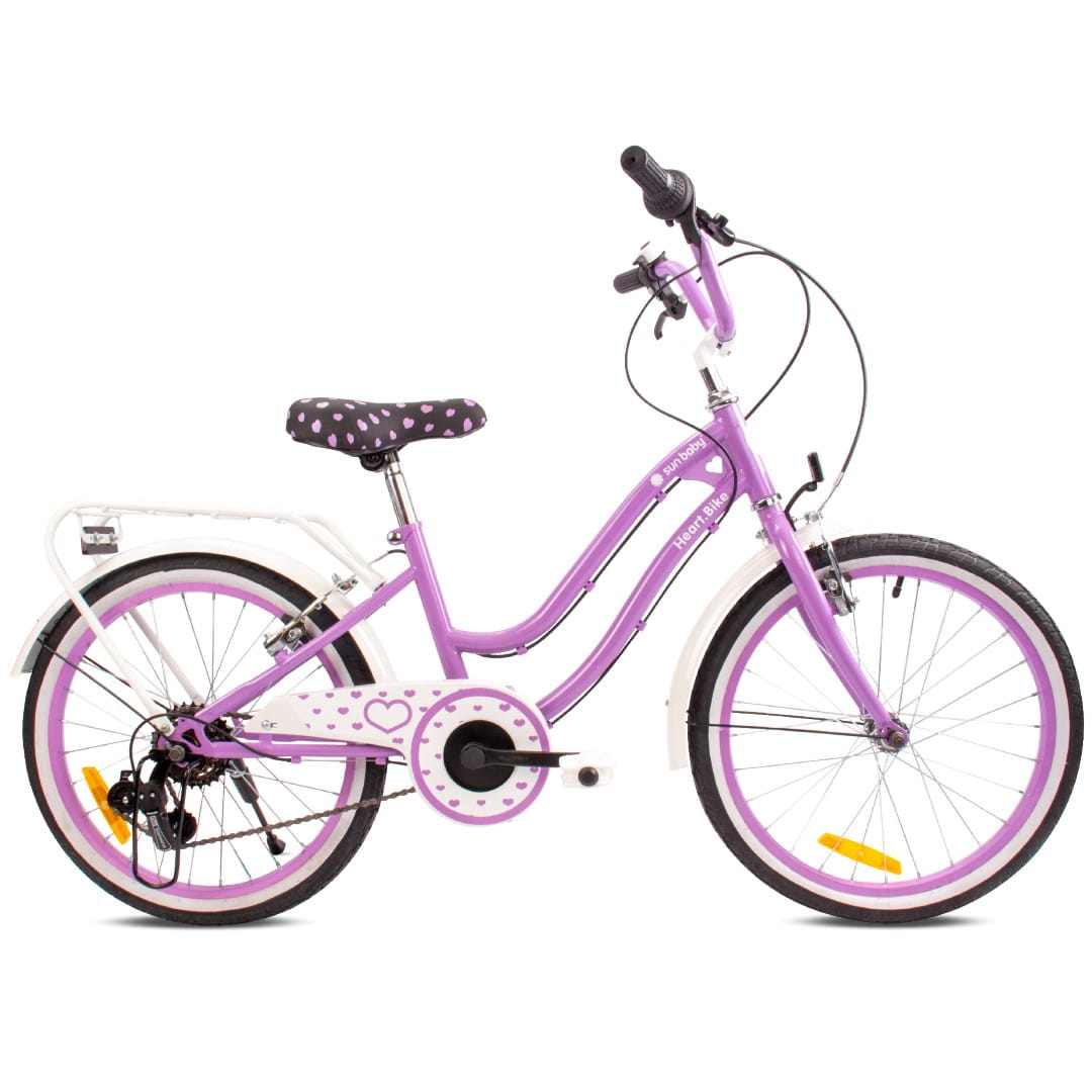 Bicicleta pentru fete Sun Baby Heart Bike, 6 viteze, Shimano Tourney, V ...
