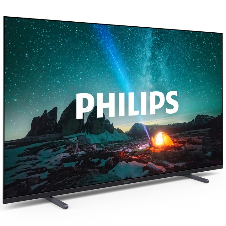 Televizor Philips LED 50PUS7609, 126 cm, Smart TV, 4K Ultra HD, Clasa F ...