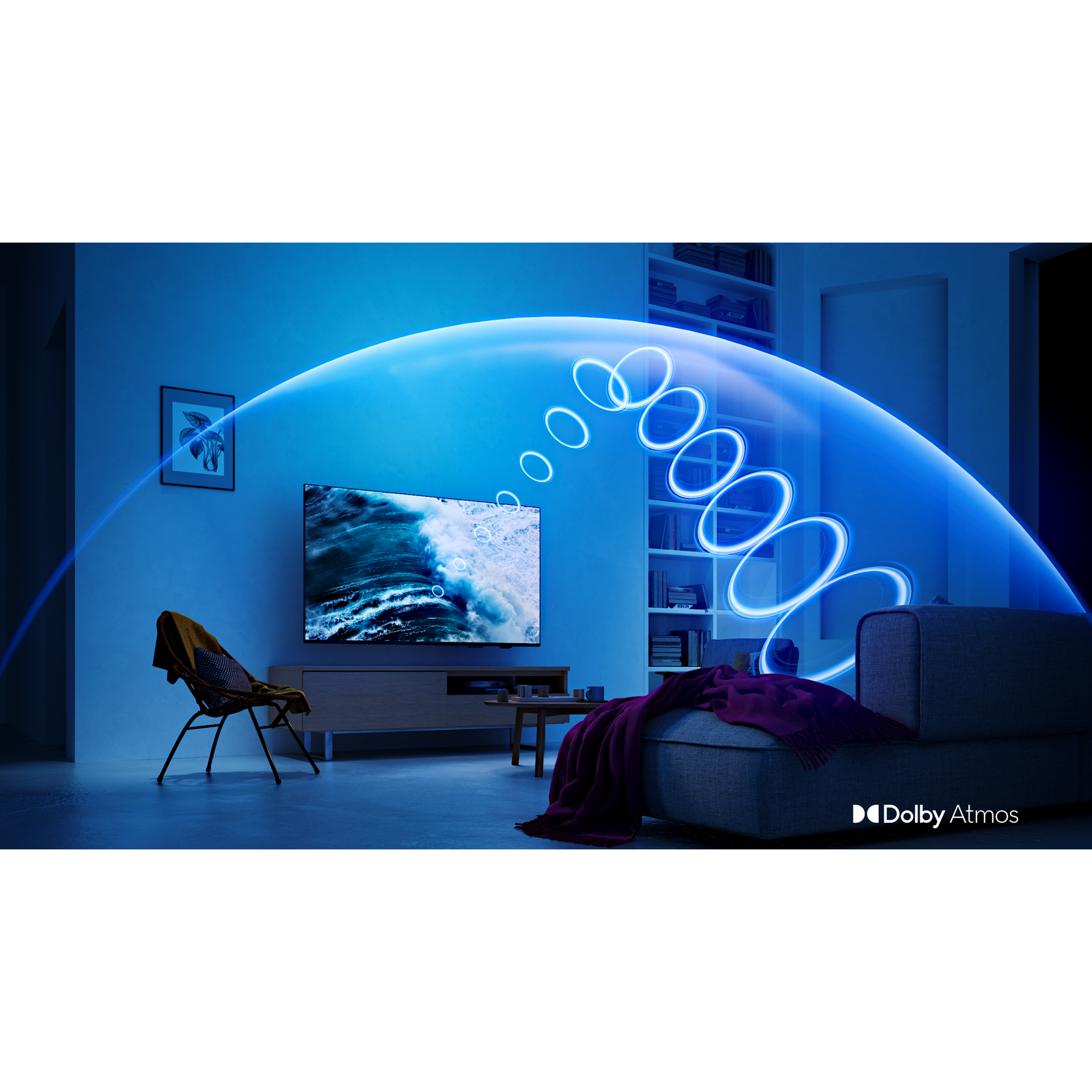 Televizor Philips LED 50PUS7609, 126 cm, Smart TV, 4K Ultra HD, Clasa F ...