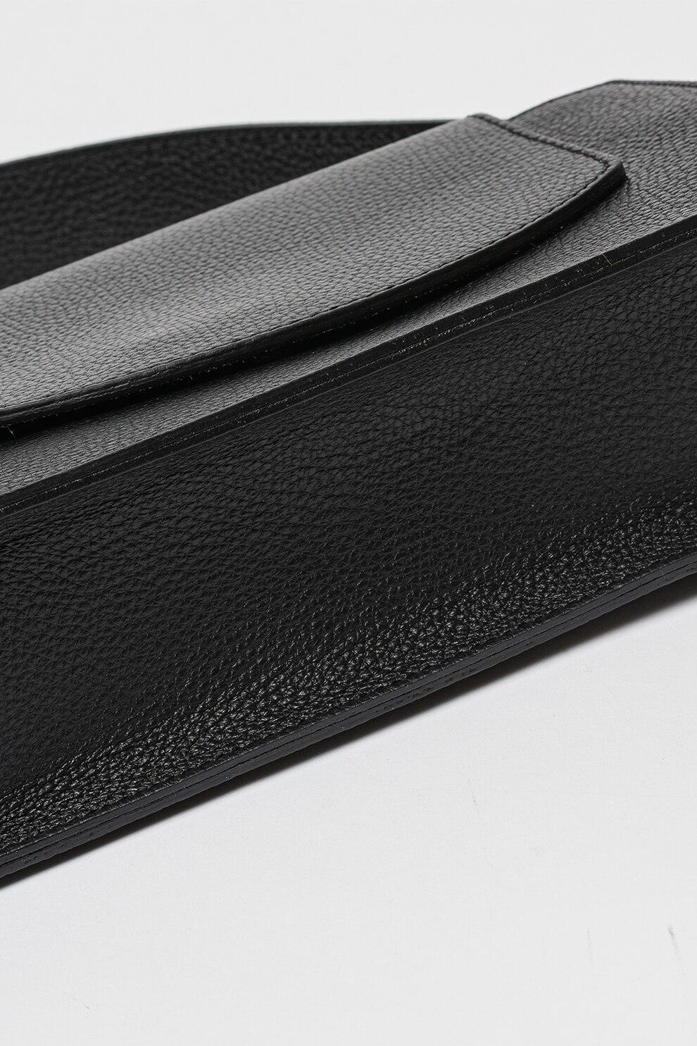 Chiara Canotti, Geanta de piele cu accesoriu logo detasabil, Negru ...