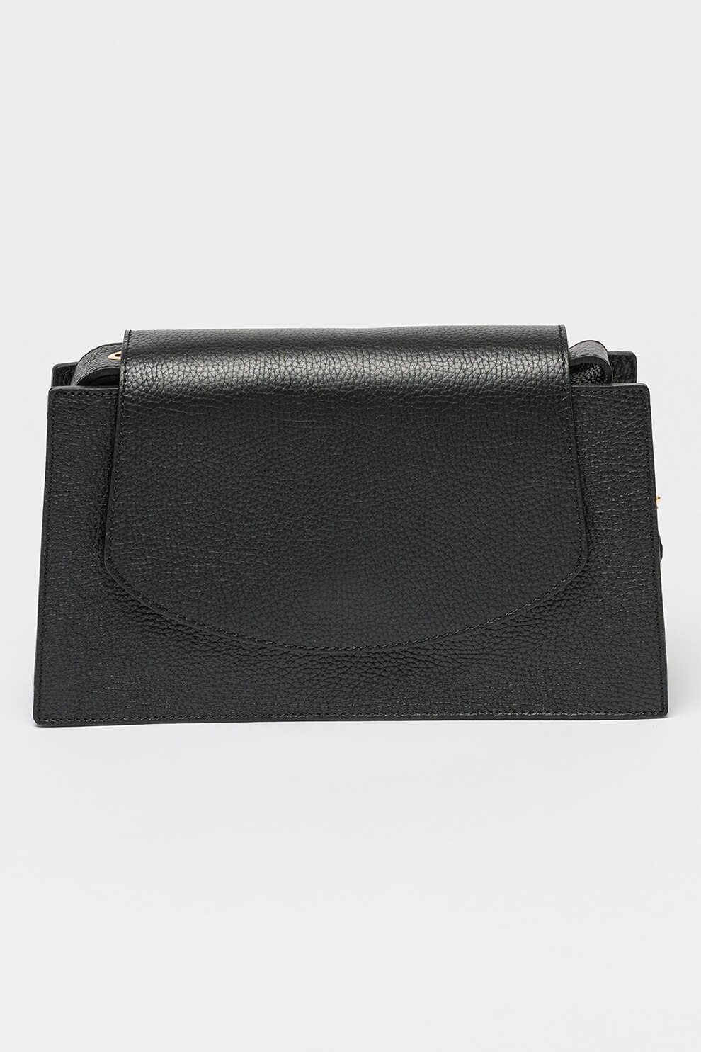 Chiara Canotti, Geanta de piele cu accesoriu logo detasabil, Negru ...