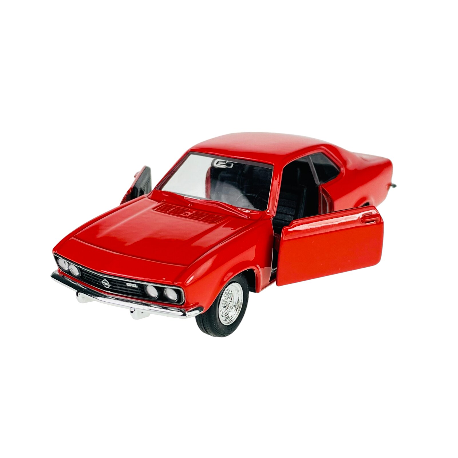 Macheta metalica Opel Manta 1970 A, scara 1:34 Welly, Rosu, 12 cm - eMAG.ro