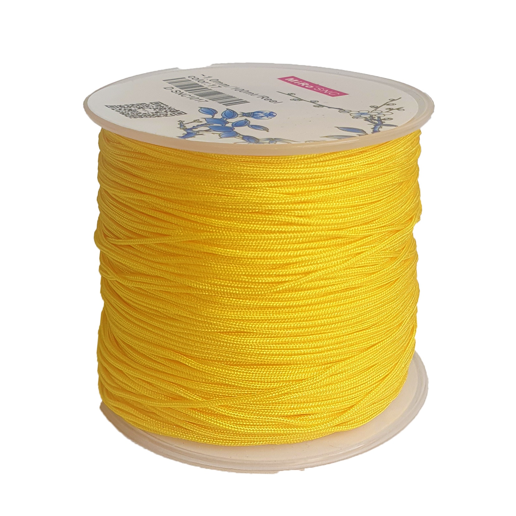 Snur suport textil pentru bijuterii handmade 1mm x 100m galben - eMAG.ro