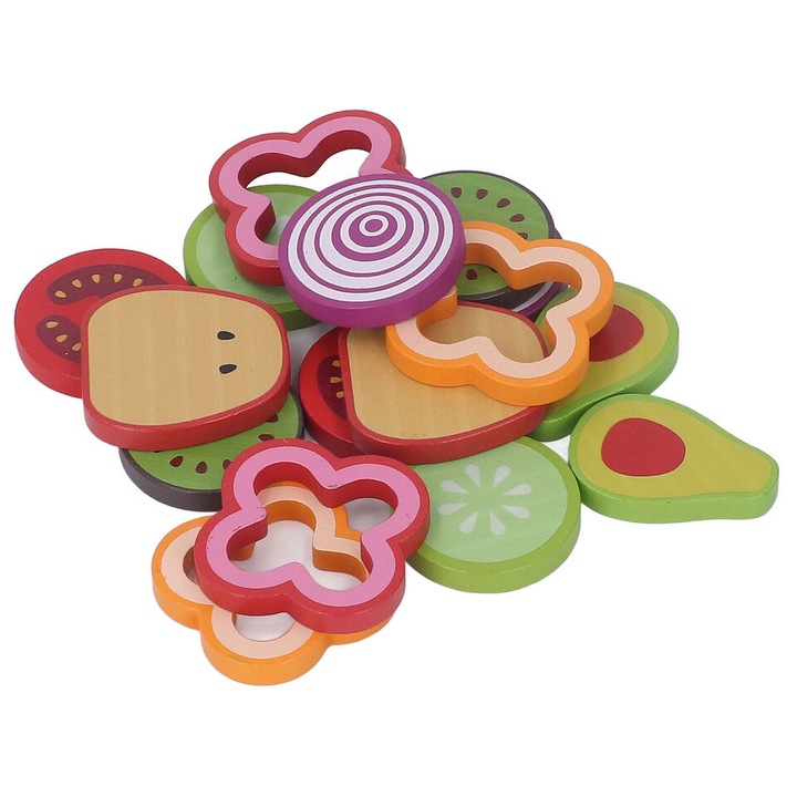 Joc de rol din lemn Pregatirea salatei, Kabi, + 3 ani - eMAG.ro