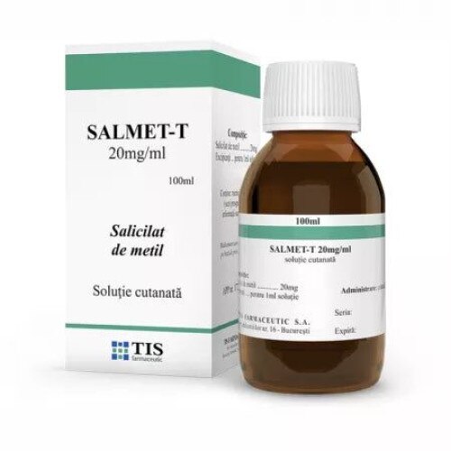 Salmet-T solutie cutanata, 20 mg/ml, 100 ml, Tis Farmaceutic - eMAG.ro