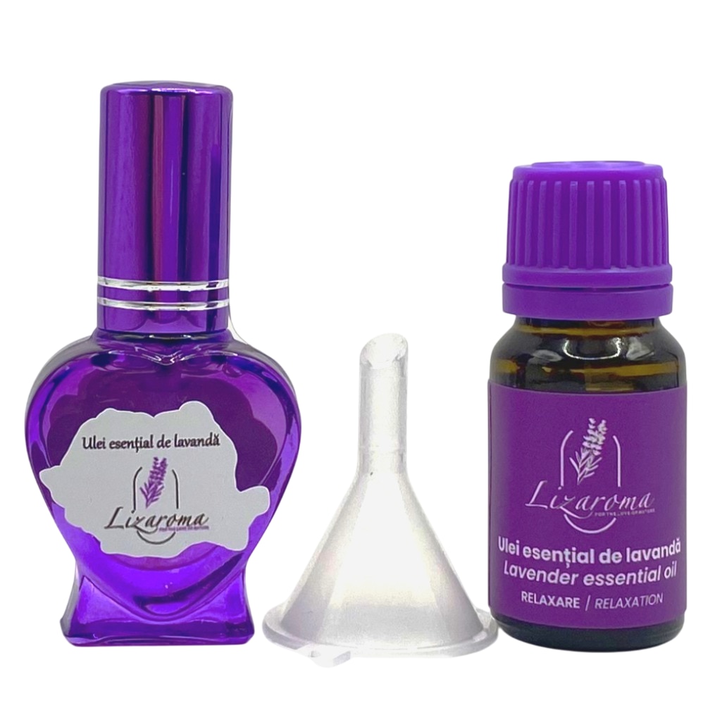 Set-cadou 3 produse: odorizant natural cu ulei esential pur de lavanda ...