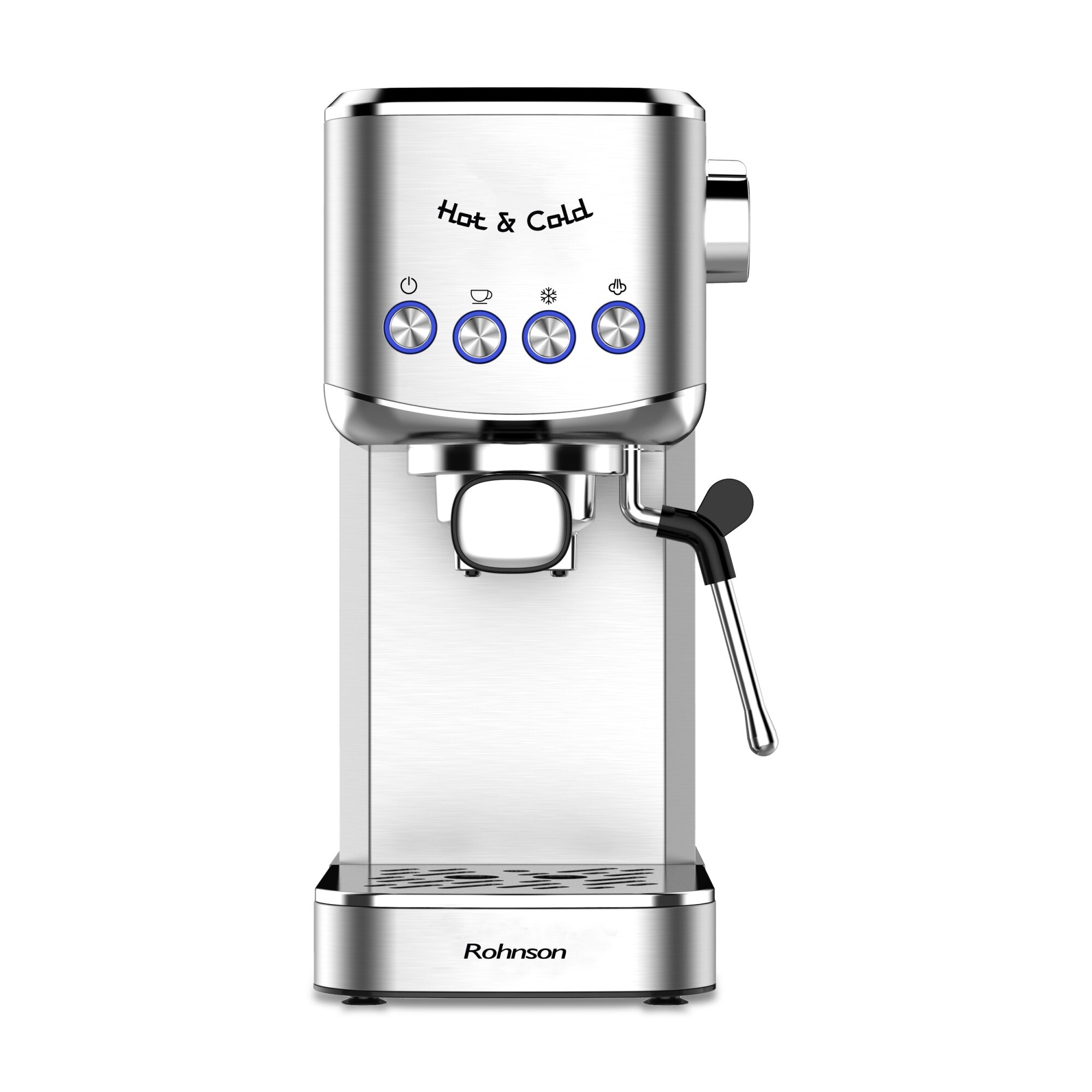 Espressor manual slim, Rohnson R98013 Hot & Cold, 20 bari, 1.350W, 1, 2 ...