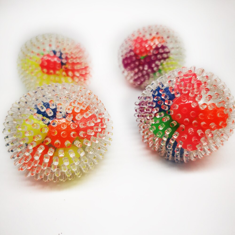 Set 4 mingiute antistres cu tepi, cu gelatina si bilute colorate de ...