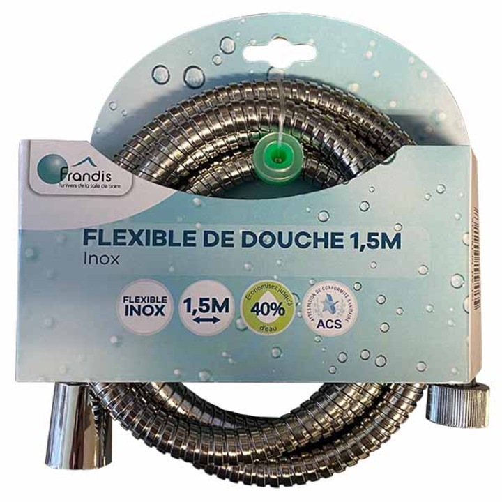 Furtun de dus inox, flexibil, 1.5 m, Frandis, model 190216 - eMAG.ro