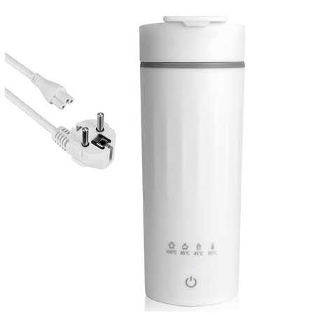 Fierbator portabil, termos electric, cafea, ceai, lapte, apa, 500 ml ...