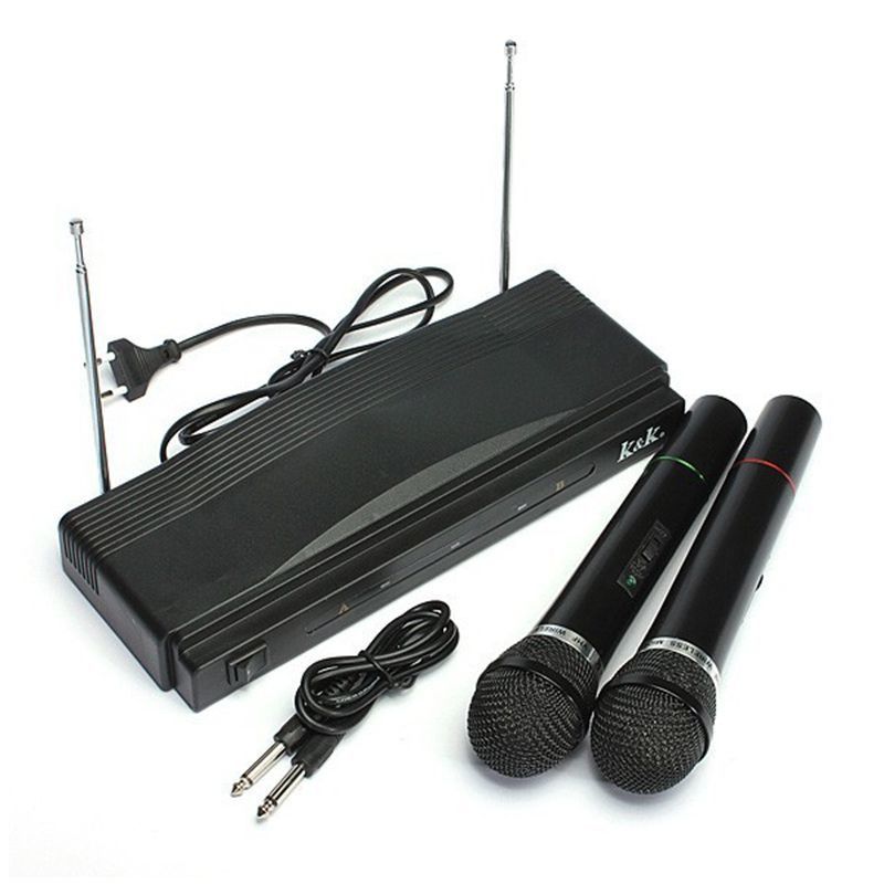 Set 2 Microfoane K & K, Wireless Cu Receptor - eMAG.ro