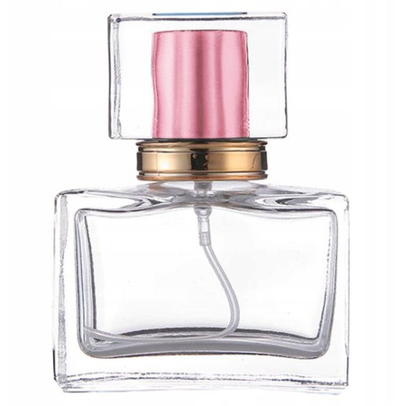 Sticla Parfum, Zamo®, cu Pulverizator Infiletabil si Capac Roz Deschis ...