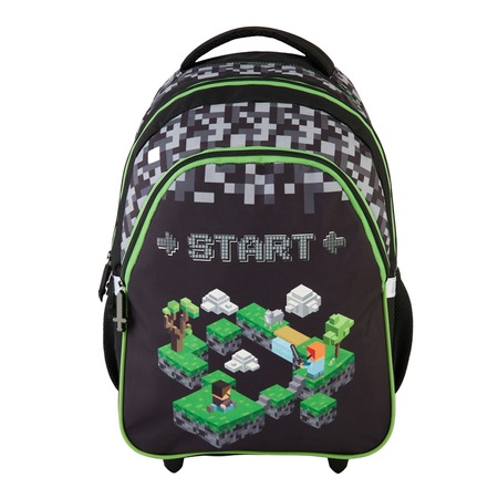 Ghiozdan Tip Troler pentru scoala, Minecraft Pixel START, Multicolor ...