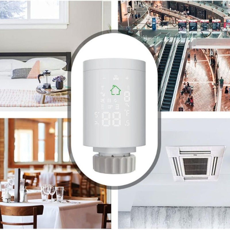 Repartitor caldura inteligent cu termostat, programabil 5+2, Control ...