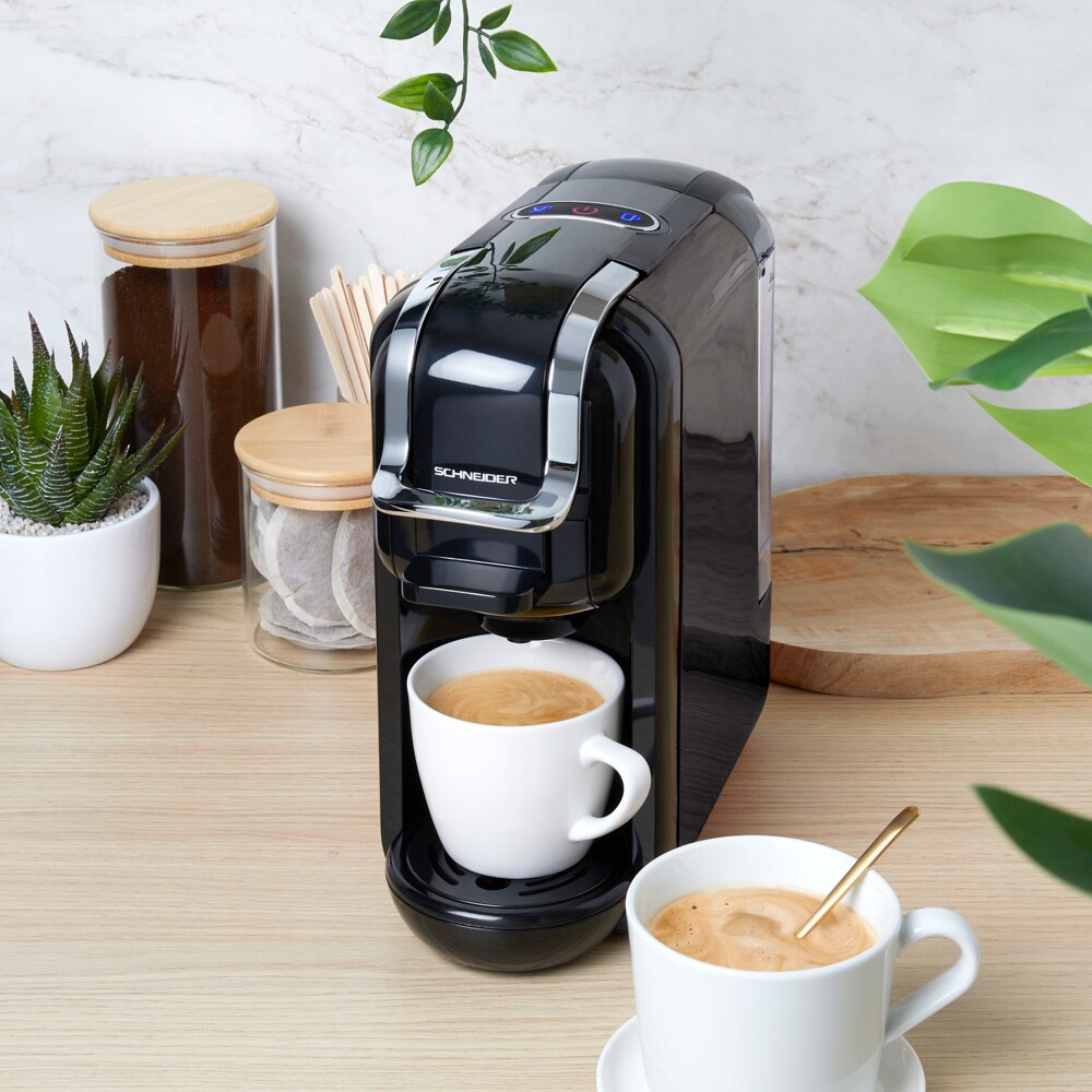 Espressor automat 5 in 1 Schneider, 19 bar, 0.6 litri, compatibil cu ...