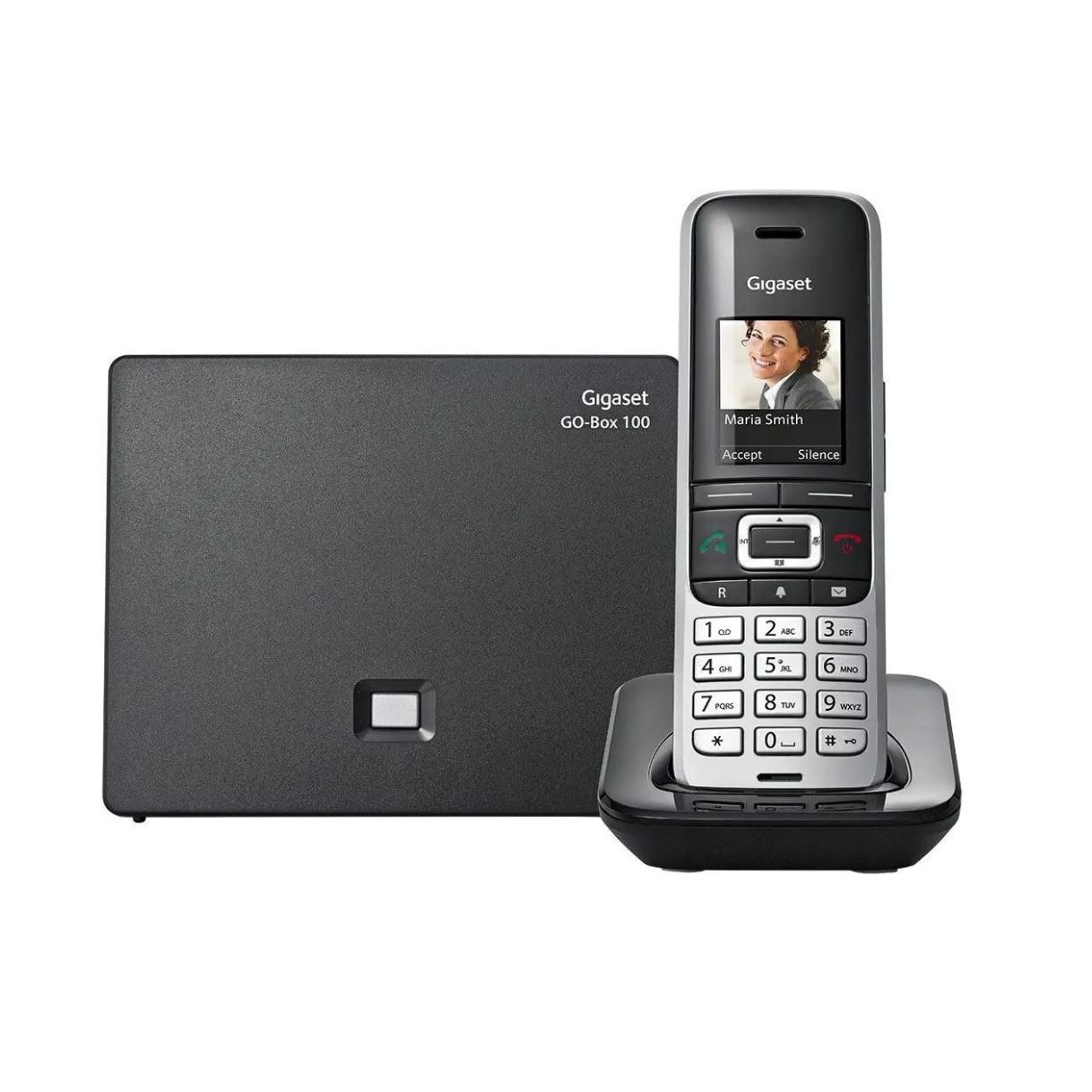 Telefon fara fir DECT Gigaset Premium 100A GO, negru - eMAG.ro