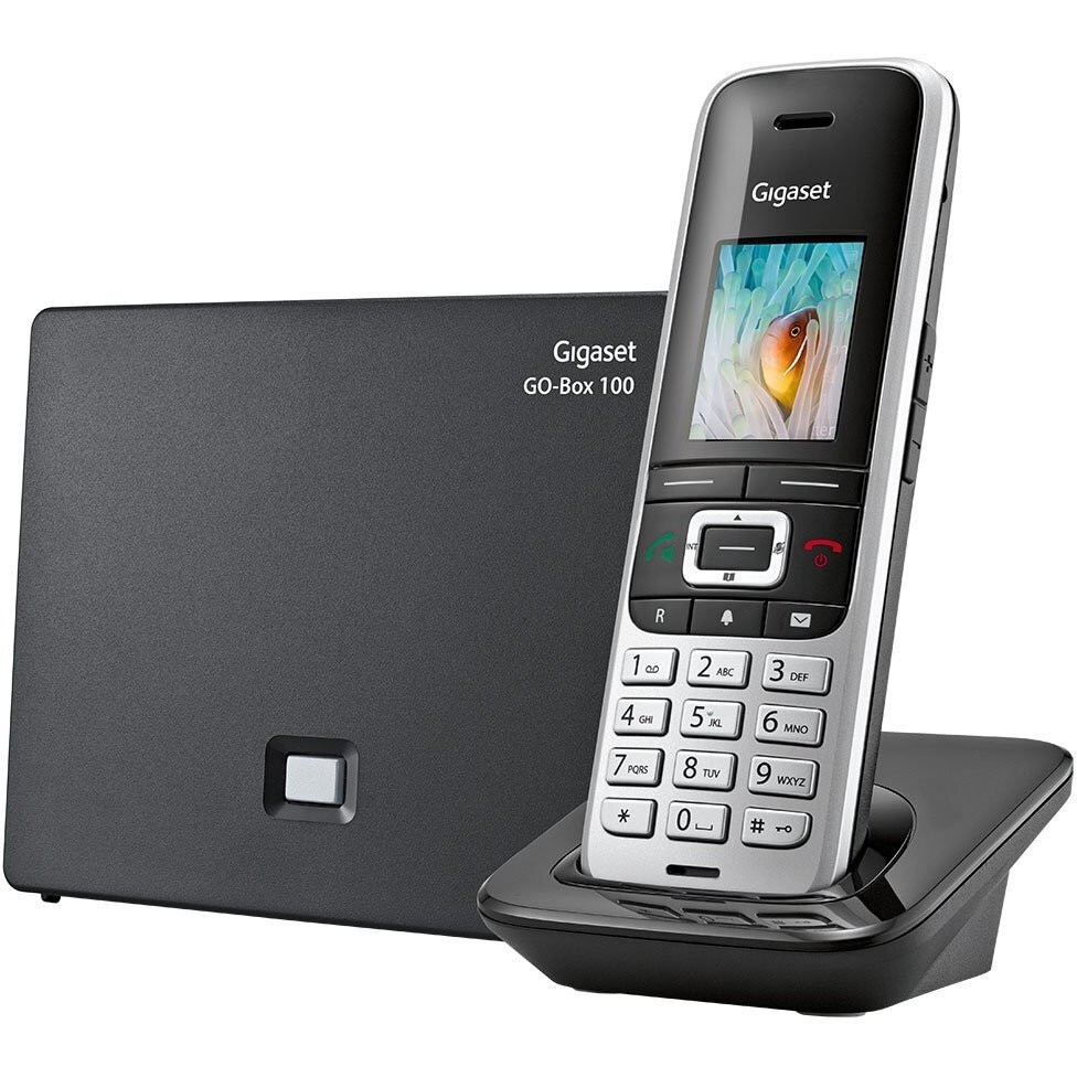 Telefon fara fir DECT Gigaset Premium 100A GO, negru - eMAG.ro