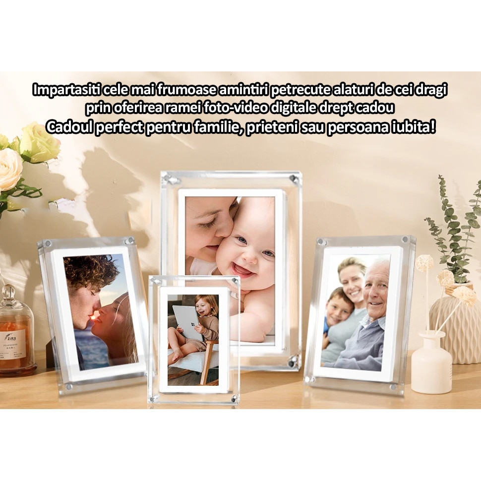 Rama foto video digitala, NEXTLY, ecran IPS 5 INCH 854x480, rezolutie ...