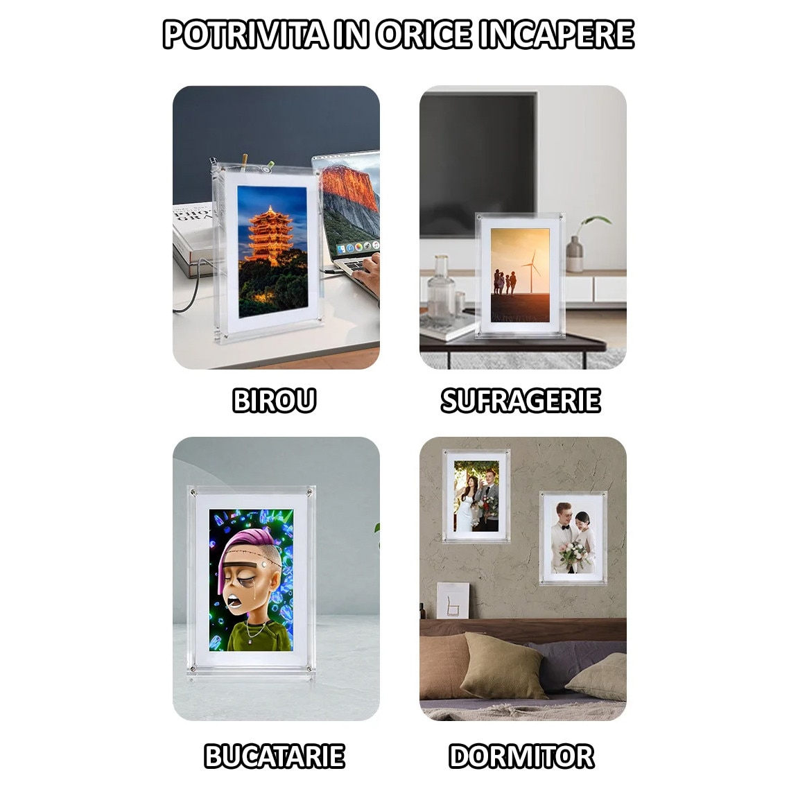 Rama foto video digitala, NEXTLY, ecran IPS 5 INCH 854x480, rezolutie ...