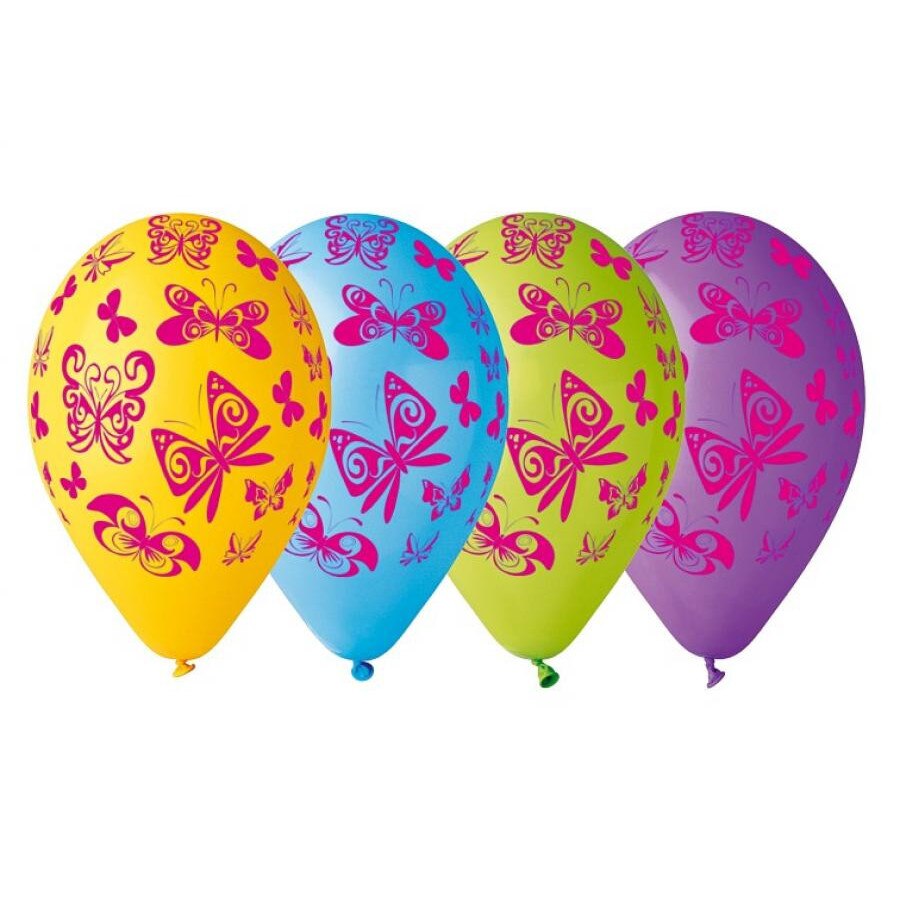 Fluturi, balon Fluture, 5 bucati 12 inch (30 cm) - eMAG.ro