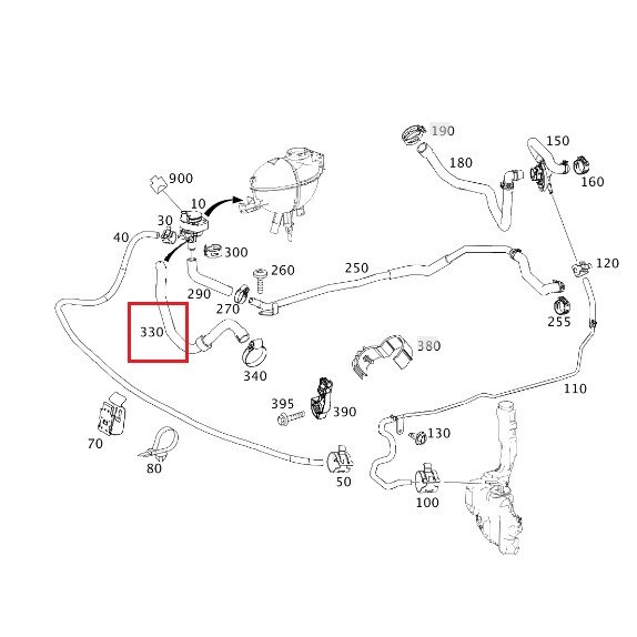 Conducta apa sistem incalzire Mercedes, C-Klasa W204, A2048306096 - eMAG.ro