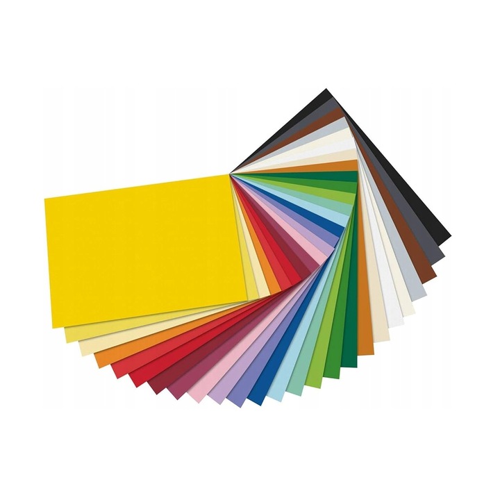 Bloc Hartie Cartonata Colorata 24x30cm Crelando 50 de File, grosime ...