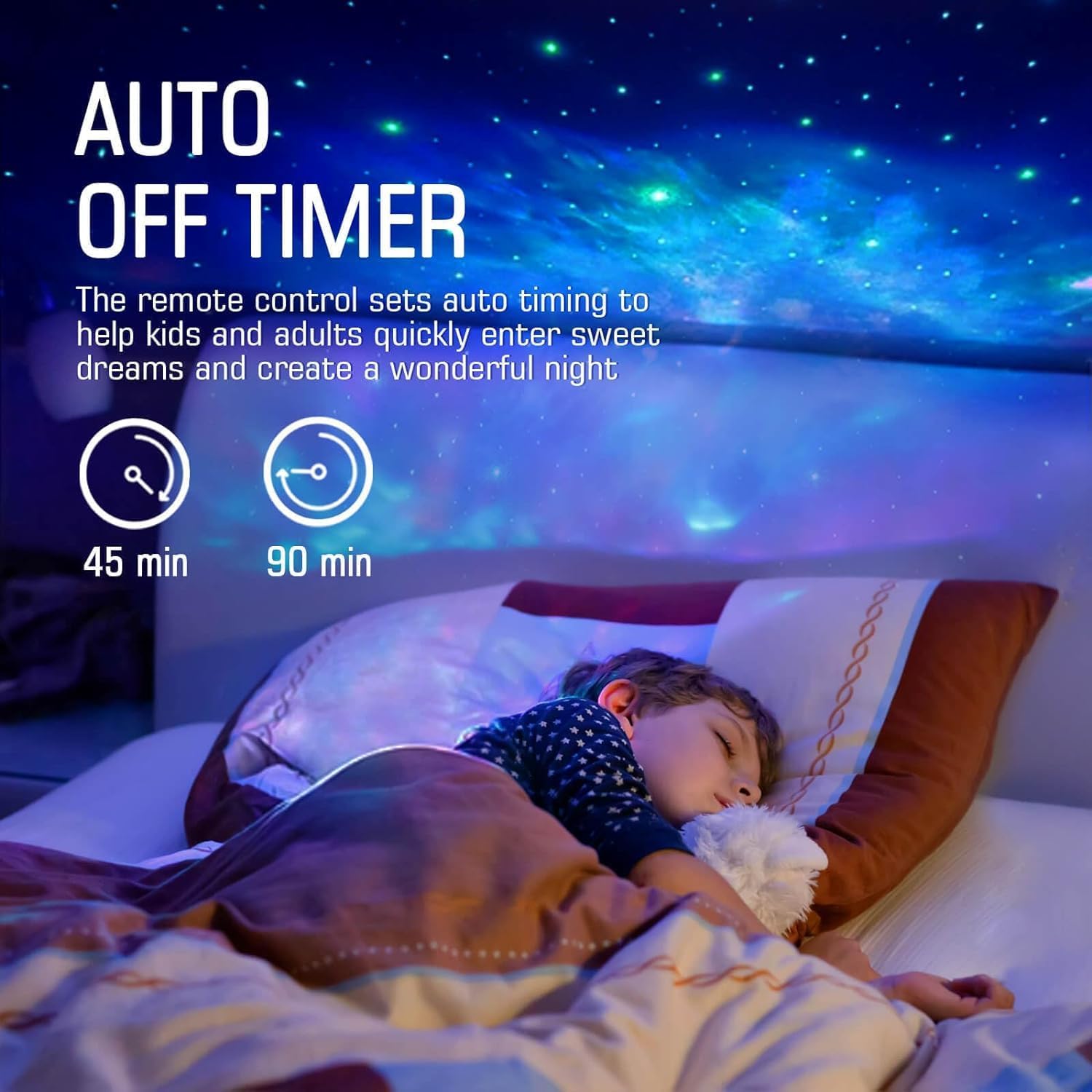 Lampa led pentru copii cu proiector, astronaut - eMAG.ro