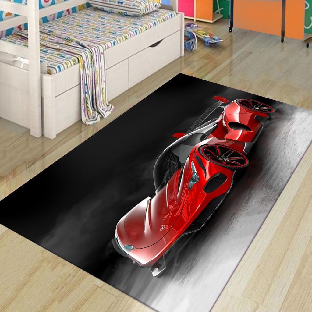 Covor camera copii, model masina, antiderapant, 80x150 - eMAG.ro