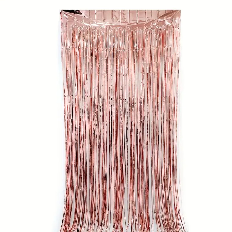 Perdea decorativa pentru petrecere, franjuri cu efect holografic, 100 x ...