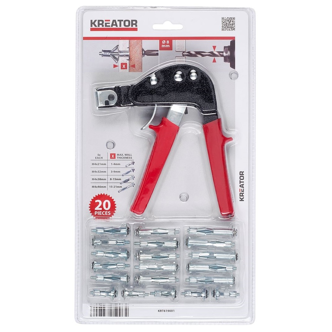 Cleste pentru ancora rigips Kreator, KRT619001, dibluri molii, 20 ...